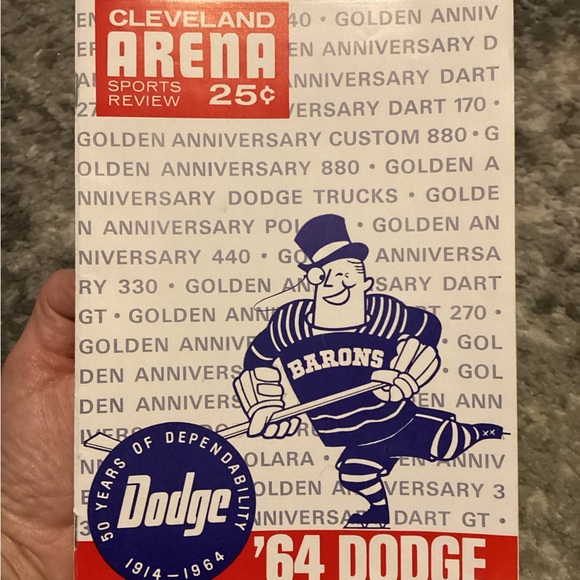 Other | Vintage Cleveland Barons Vs Rochester Americans Ahl Hockey ...